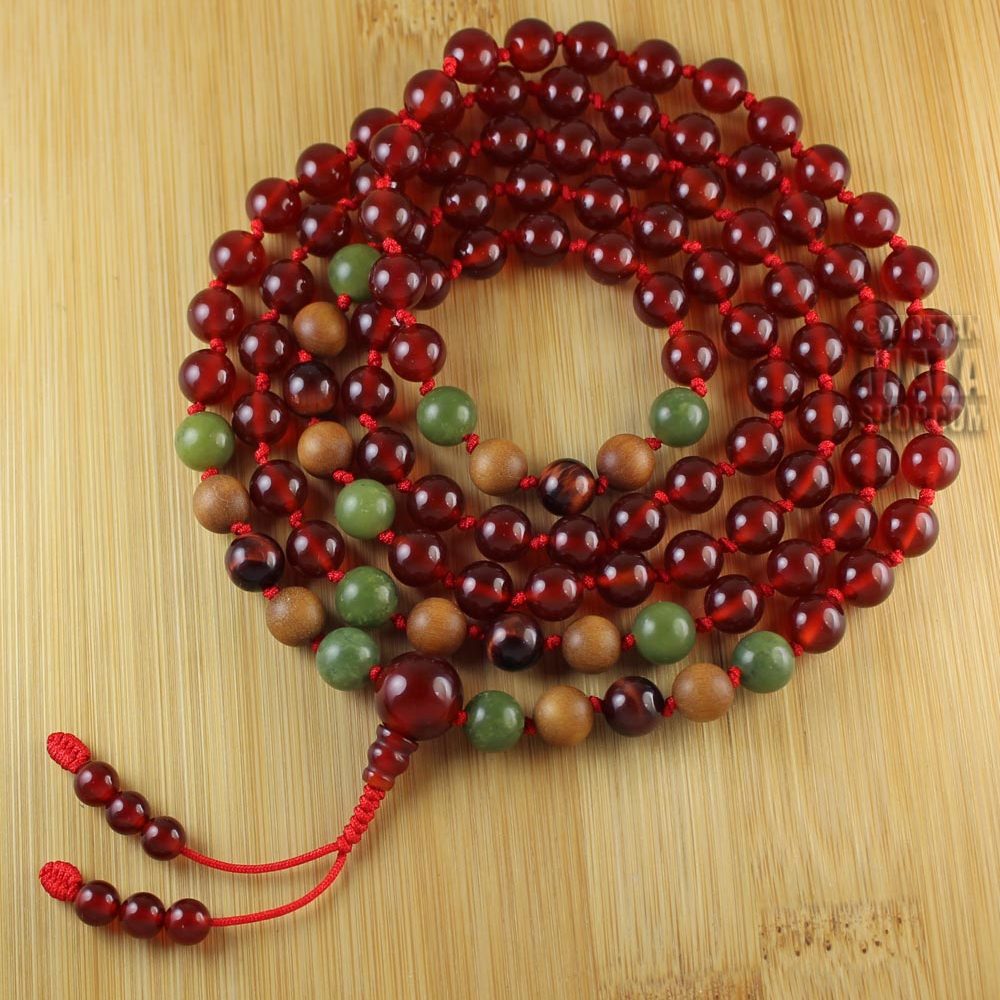 Hand Knotted Mala Beads ~ Longevity Malas ~ Buddhist Prayer Beads