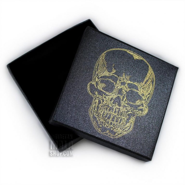 Skull Pearlescent Luxury Gift Box for Mala Beads & Prayer Beads