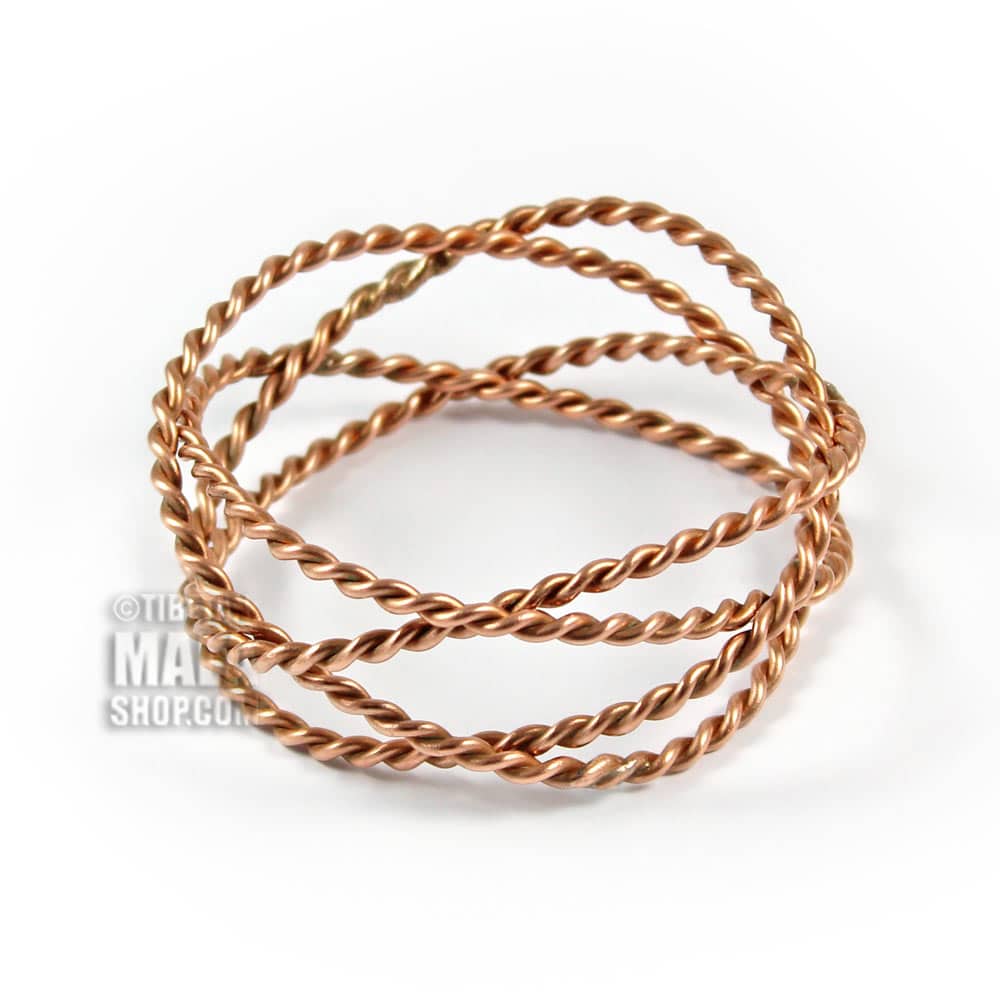 Tensor Generator Bracelet with 4 Copper Tensor Rings