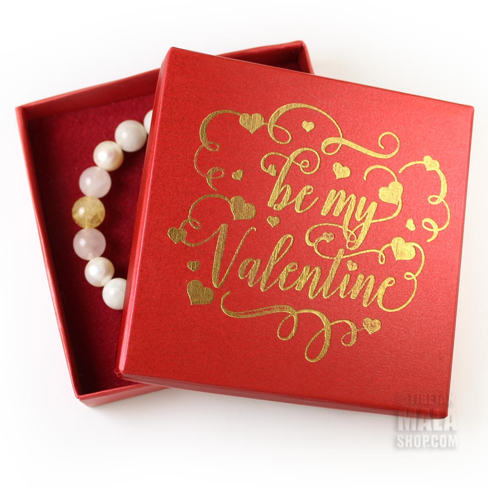Valentine Pearlescent Luxury Gift Box for Mala Beads
